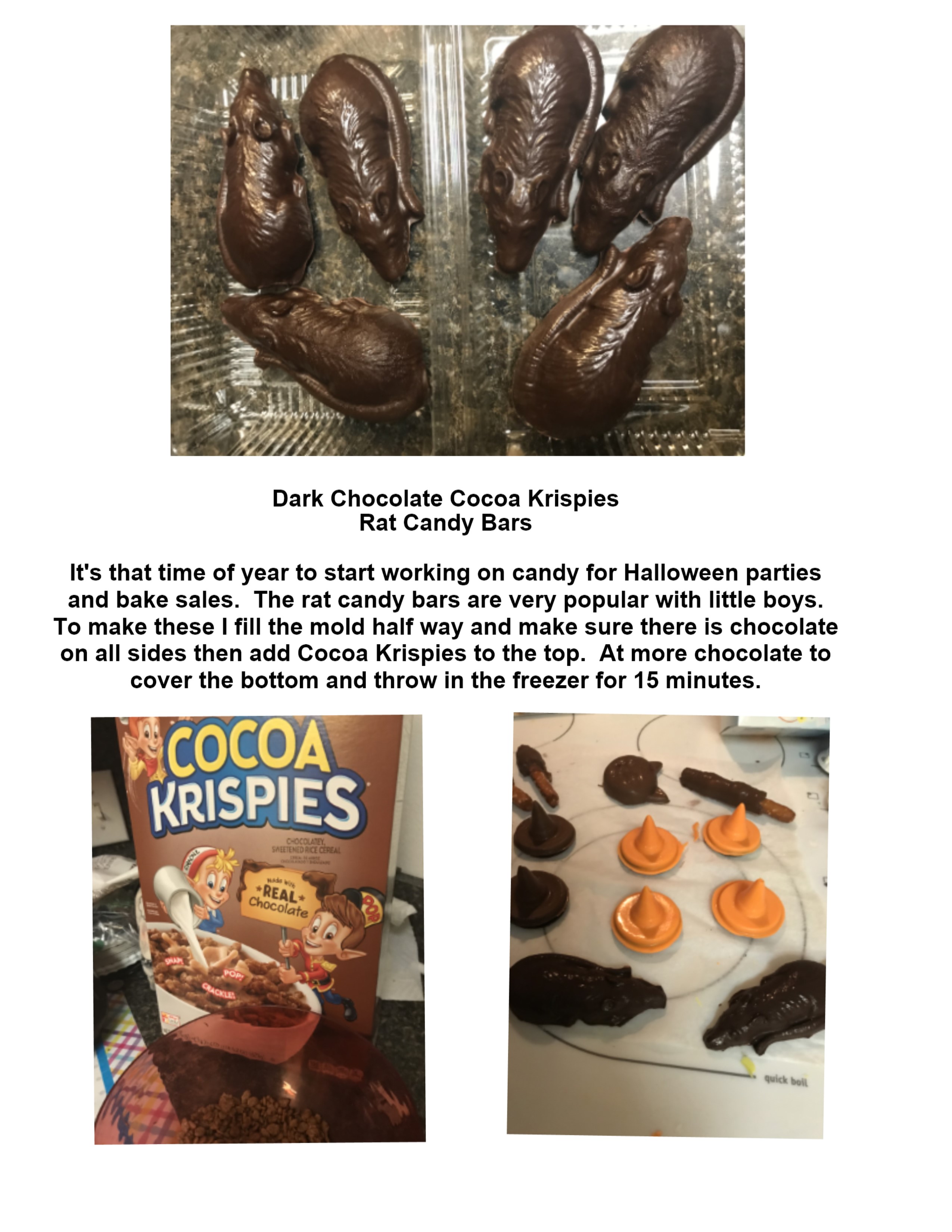 Dark Chocolate Rat Candy Bars | lynndaviscakes